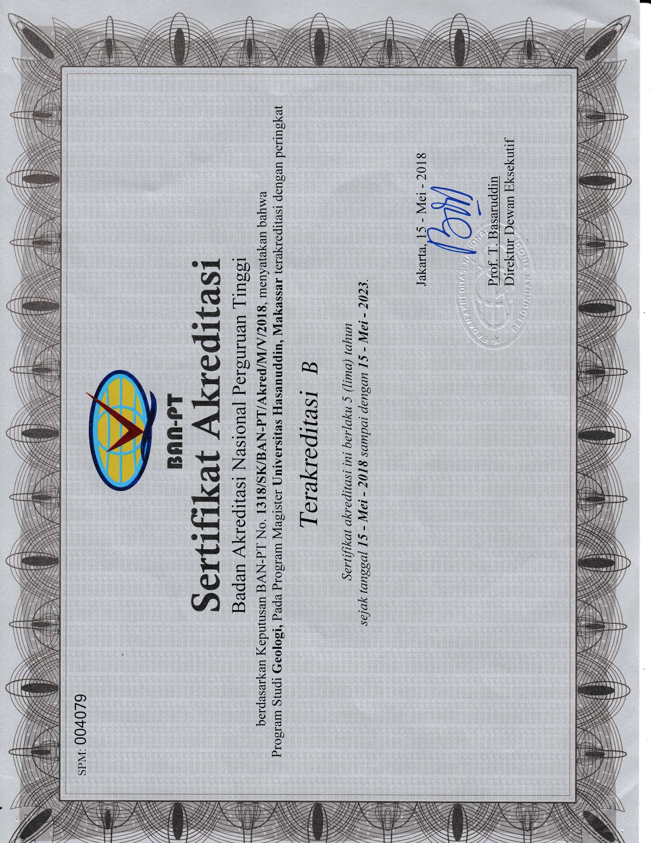 Akreditasi | Department of Geology Engineering | Universitas Hasanuddin